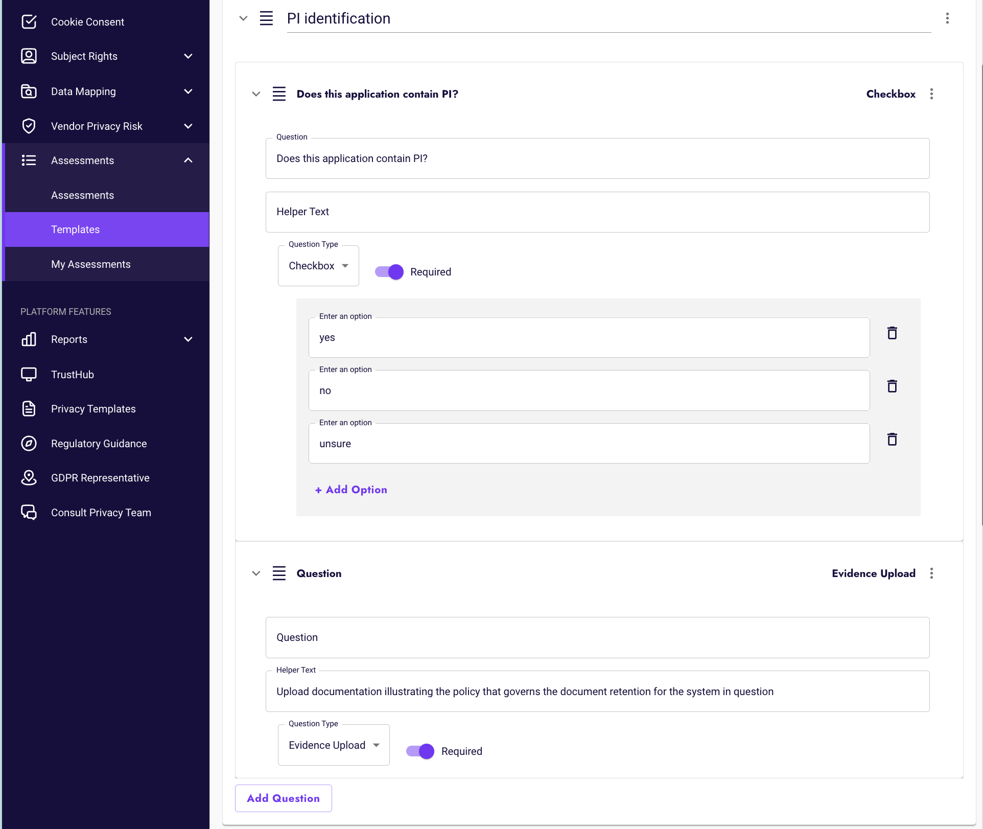 Compliance, Customized—Create Custom Assessments With Osano | Osano